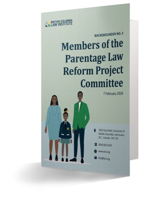 Parentage Consultation - British Columbia Law Institute